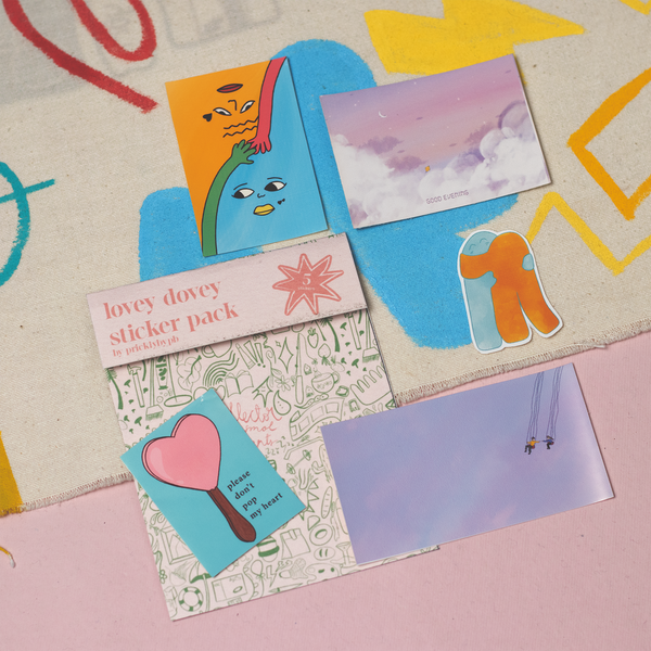 lovey dovey sticker pack – pricklybypb